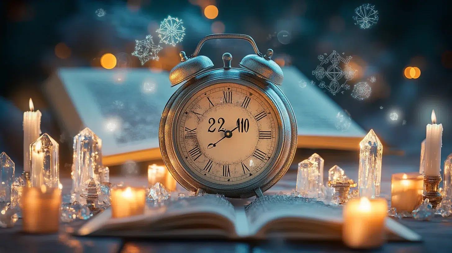 Heure miroir 22h10 : signification spirituelle en numérologie