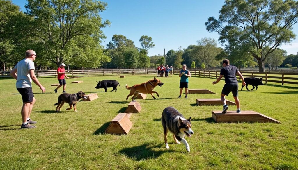 Importance du parc d'entraînement de chien pour sanglier